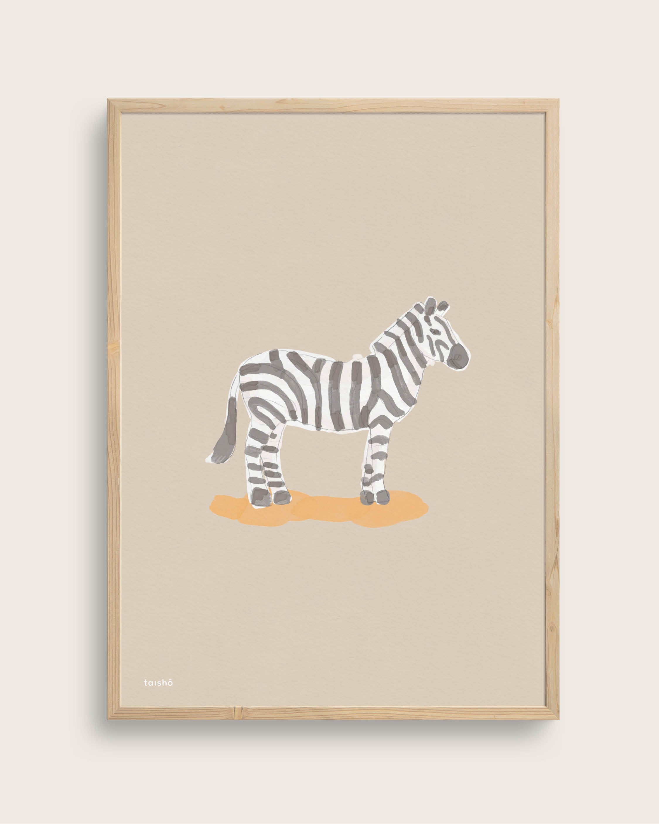 Zebra | Plakat til børneværelset | taishō – Seramikku